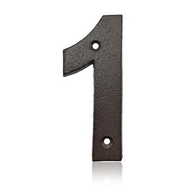 Cast Iron House Numbers-4.9 Inch High Home Address Numbers Mailbox ...