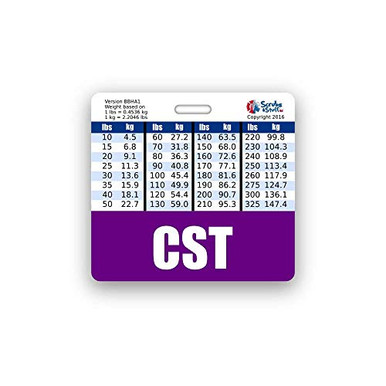CST Badge Buddy Horizontal w Height and Weight Conversion Charts ...