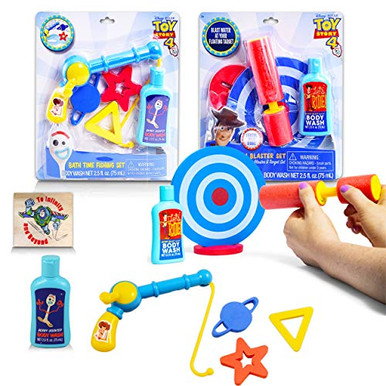 Disney Toy Story Bath Time Playset Bundle - 9 Pc Toy Story Bathtub Play ...
