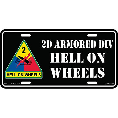 Artisan Owl United States Army 2D Armored Div Hell On Wheels Automobile ...