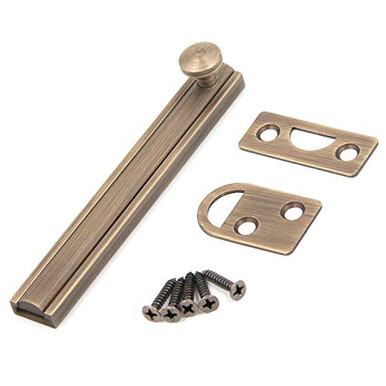 MTMTOOL Brass Surface Bolt Hardware Slide Surface Door Bolt Bronze Tone ...