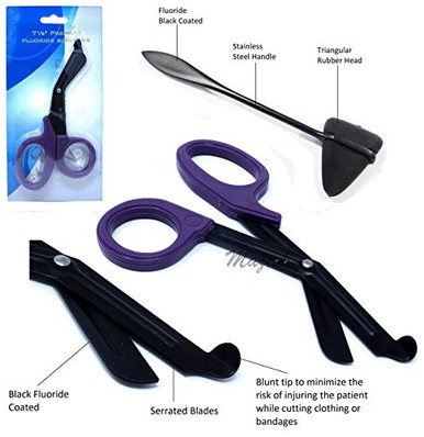 Premium Quality Trauma Paramedic Utility Shears Plus All Black Tactical ...