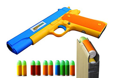 ZAHAR Toys - Realistic Size Toy Gun - Colt 1911 - 10 Colorful Soft ...