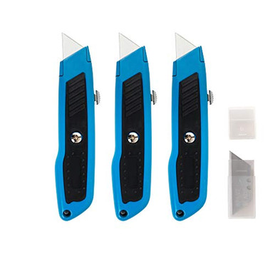 FLORA GUARD Utility Knife- 3 in 1 Heavy Duty Auto-Load Box Cutter ...