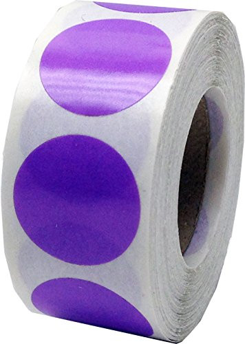 Purple Transparent Color Coding Labels for Organizing Inventory 0.75 ...