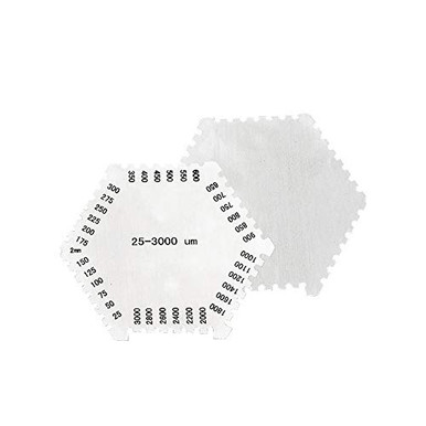 High Precision Hexagon Stainless Steel Wet Film Comb 25-3000um Wet Film ...