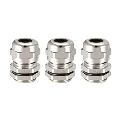 uxcell 3Pcs PG9 Cable Gland Metal Watertight Connector Wire Glands ...