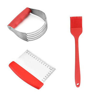 3Pcs Stainless Steel Pastry Blender Set Pastry Cutter Dough Blender and ...