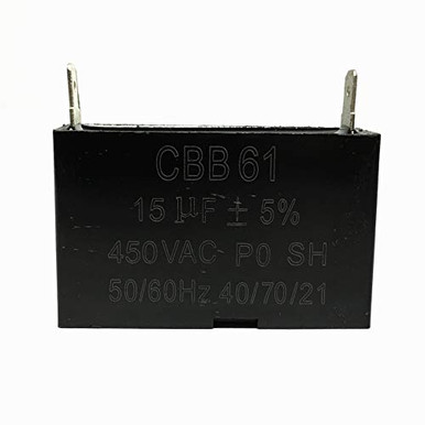 POWER PRODUCTS Capacitor 450VAC 15uF 15?f 50 60Hz CBB61 PO SH 40 70 21 ...