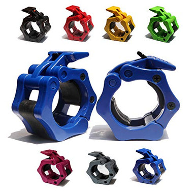 oursgym 2" Olympic Barbell Clamps - Solid ABS Locking Barbell Collars ...