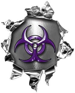 Weston Ink Reflective Mini Rip Torn Metal Bullet Hole Style Graphic ...