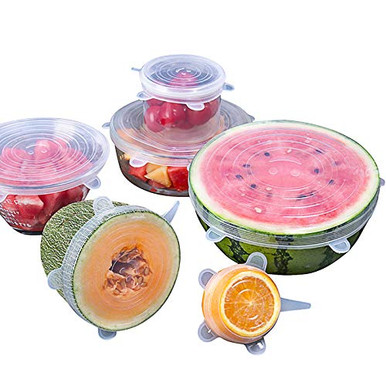 Silicone Stretch Lids 6 Different Sizes Umitive Round Food Covers BPA ...
