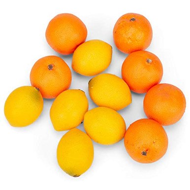 Raz Orange Yellow Lemon 2.5 x 3 Styrofoam Decorative Tabletop Figurine ...