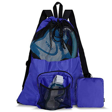 PACEARM Packable Swim Bag Vented Mesh Swim Backpack for Swimmer ...