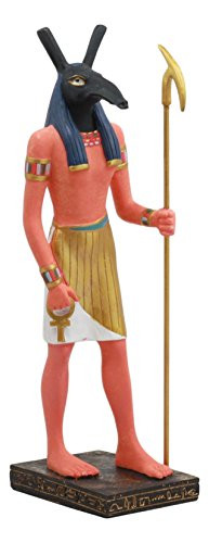 Ebros Classical Egypt Deity Seth Statue Holding Ankh and was Scepter ...