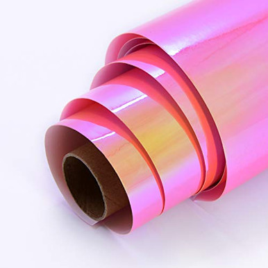 Holographic Opal Vinyl roll 12" x 5ft Permanent Vinyl Permanen Adhesive ...