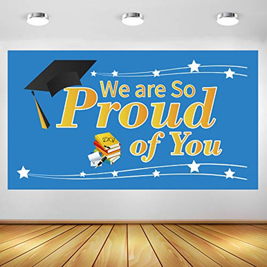 Belrew Durable We are So Proud of You Graduation Party Backdrop Banner ...