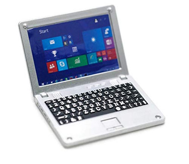 Mini Laptop Computer Miniatures Simulation Notebook Folding Model ...