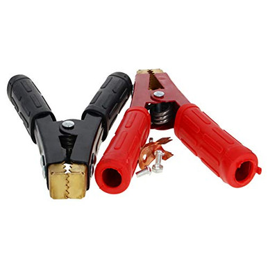 Fielect 2Pcs 600A Heavy-Duty Insulated Alligator Clips Battery Cable ...