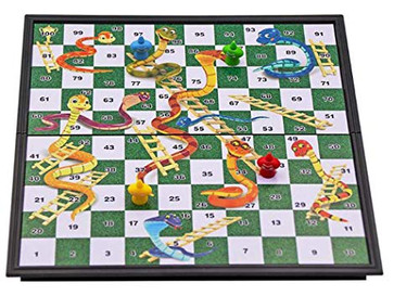 Snakes and Ladders Game 10x10 Board 100 Squares Extendable Board 10x10 ...
