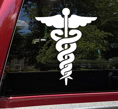 Purple - Caduceus Symbol Vinyl Decal - Medical Logo Medicine ER Nurse ...