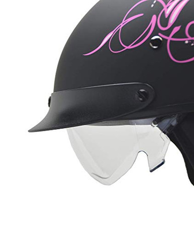 Vega Helmets 95-7801 Unisex-Adult Warrior Motorcycle Helmet w Sunshield ...