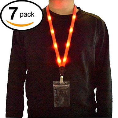 LED Light Up Flashing Lanyard Neck Straps Band Necklace Make You Being ...