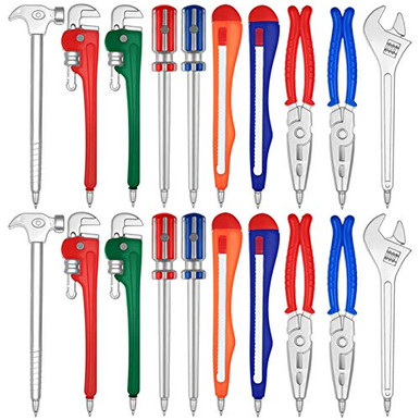 Maydahui 20PCS Hardware Hand Tool Pens Novelty Shape Black ink ...