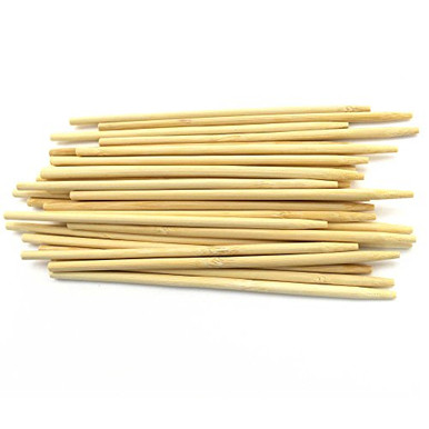 BambooMN 4.5 Inch 5mm Thick Semi Point Food Caramel Candy Apple Corn ...