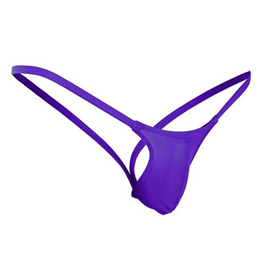 Alvivi Sexy Men's Low Rise Backless Micro Pouch String G-String Thong T ...