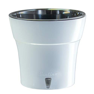 Gardenera 7.7" DALI Self Watering Planter in White-Black - Modern ...
