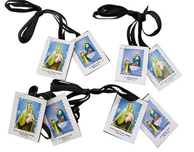 Westmon Works Scapulars in Bulk Catholic Traditional Brown Wool ...