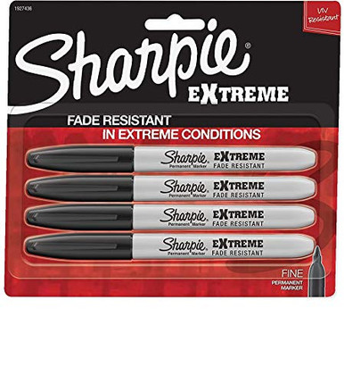 Sharpie Extreme Permanent Markers Black 4-Count - Limited Edition ...