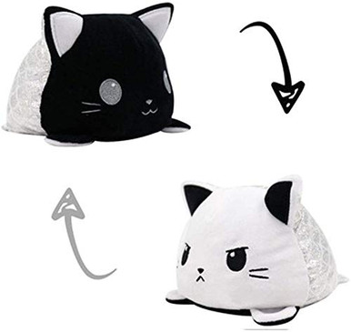Reversible Plush Reversible Stuffed Animal Mood Cute Plush Toys Double ...