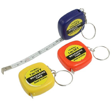 Uxcell Keys Holder Measuring Tool Mini Tape Measure, 3 Feet, 3-Piece ...