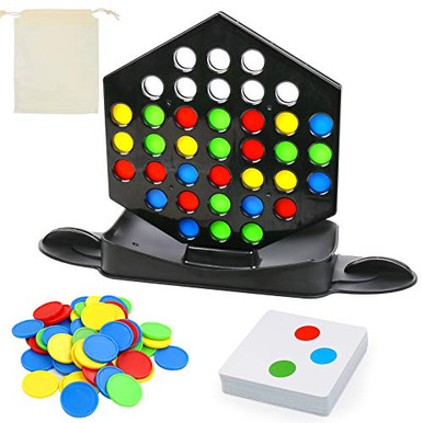 4 in a Row Card Game Board Games Four in a Row Game Travel Size Line Up ...