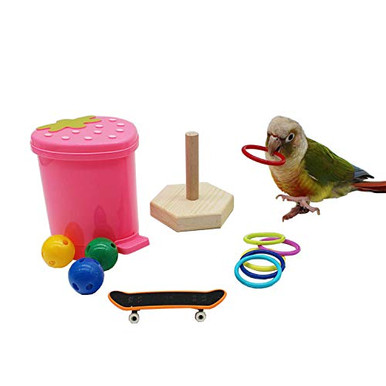 6 Pack Bird Training Toys Set?Parrot Trick Tabletop Education ...