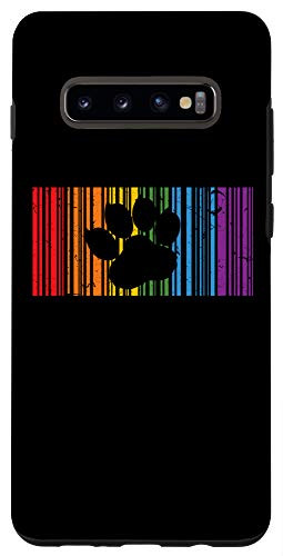 Galaxy S10Plus LGBT Rainbow Colors Barcode Icon Pride Gay Bear Paw Case ...