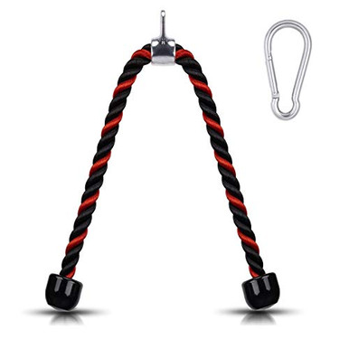 Tricep Rope Heavy Duty Long Handle Nylon Rope Single Pull Down Cable ...