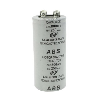 Uxcell ABS 800Mfd 800Uf 250V Cylindrical AC Motor Starting Capacitor ...