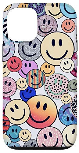 iPhone 12 12 Pro Trippy Psychedelic Smiley Face Emoji Pattern Colorful ...