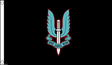 1000 Flags Limited British Army SAS Special Air Service Black Flag 5'x3 ...