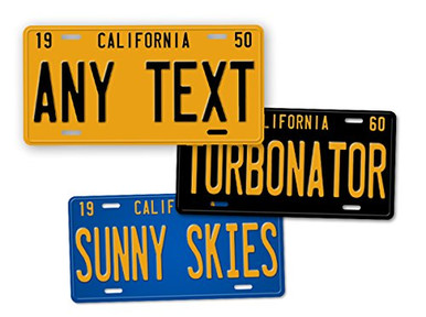 Antique Retro California State Auto Tag Official 1950s 1960s 1970s ...