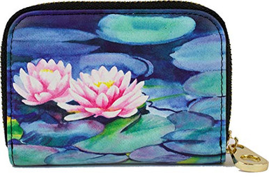 RFID Secure Armored Zipper Wallet - Water Lily by Claude Monet ...