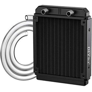 DIYhz Water Cooling Computer Radiator 12 Pipe Aluminum Heat Exchanger ...