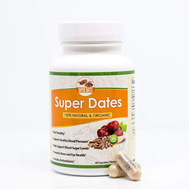 Super Dates Organic All Natural Date Fruit Date Seed Supplement-Natural ...