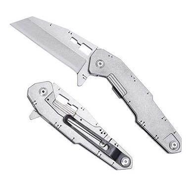 Towerback Folding Pocket Flipper Knife with D2 Blade EDC Box Cutter ...