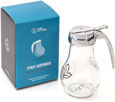 KPKitchen Maple Syrup Dispenser Glass - Syrup Pourer is Also Perfect as ...