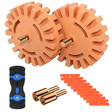 Rubber Eraser Wheel VFINE 4 Inch Eraser Wheel Car Decal Remover-Sticker ...