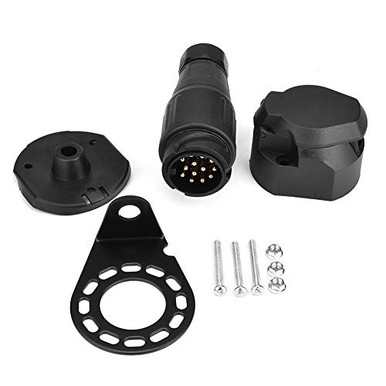 Dingln 12V 13Pin Trailer Plug Socket Connector Adapter Bracket for ...